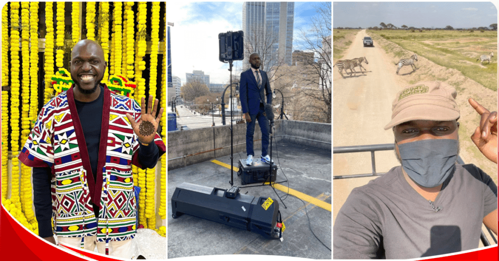 Larry Madowo shares rarely-seen behind scenes clip of his day, fans ...