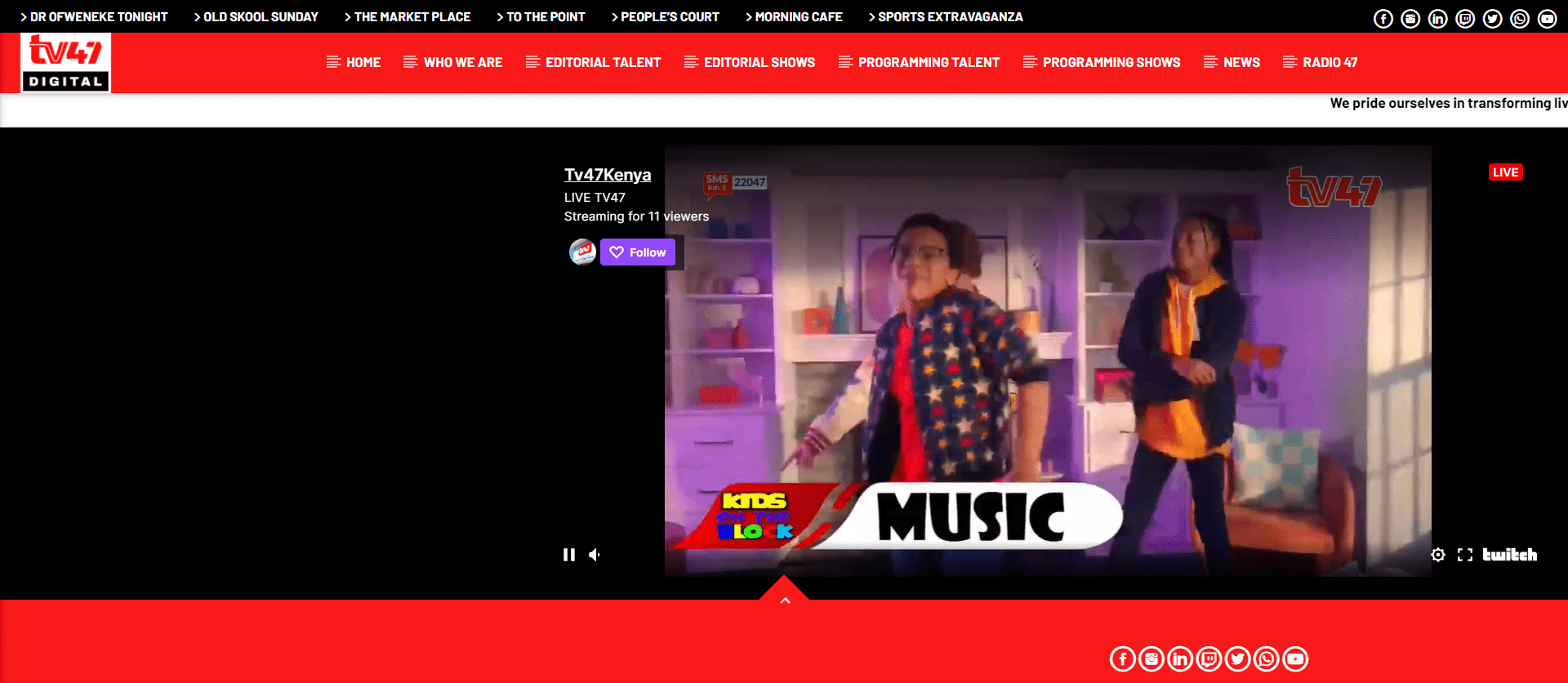How to watch TV47 live online