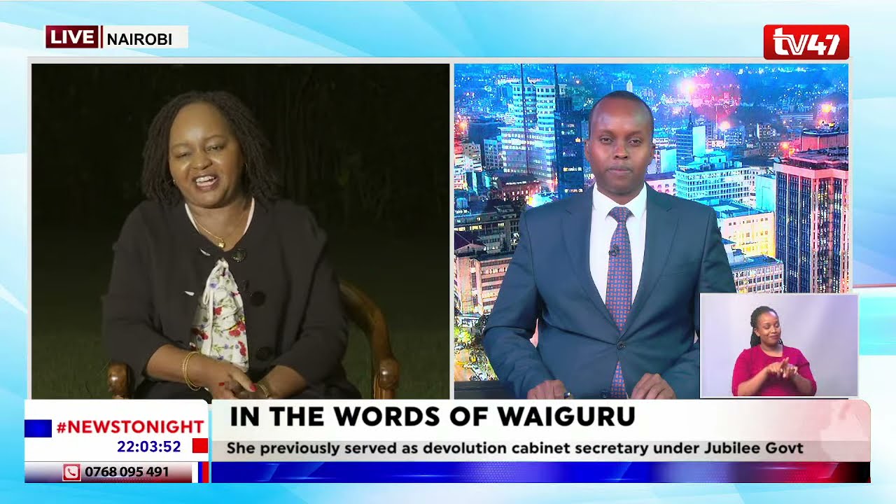 LIVE| Exclusive interview with Governor Waiguru - TV47 Digital