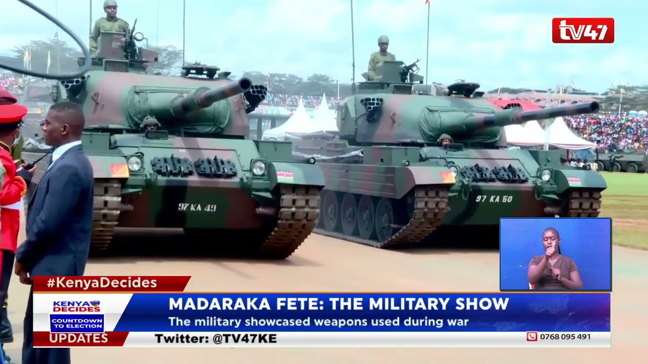 Kenyan military showcases weapons used during war - TV47 Digital