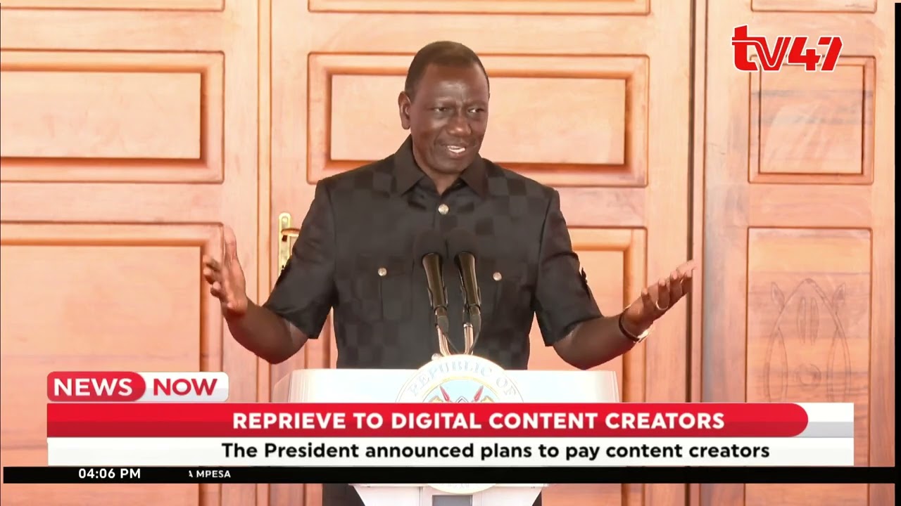 President announces plans to pay content creators in the country - TV47 ...