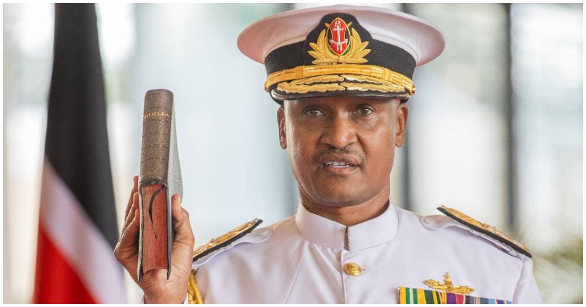 New Vice Chief of Defence Forces Charles Kahariri sworn into office - TV47 Digital