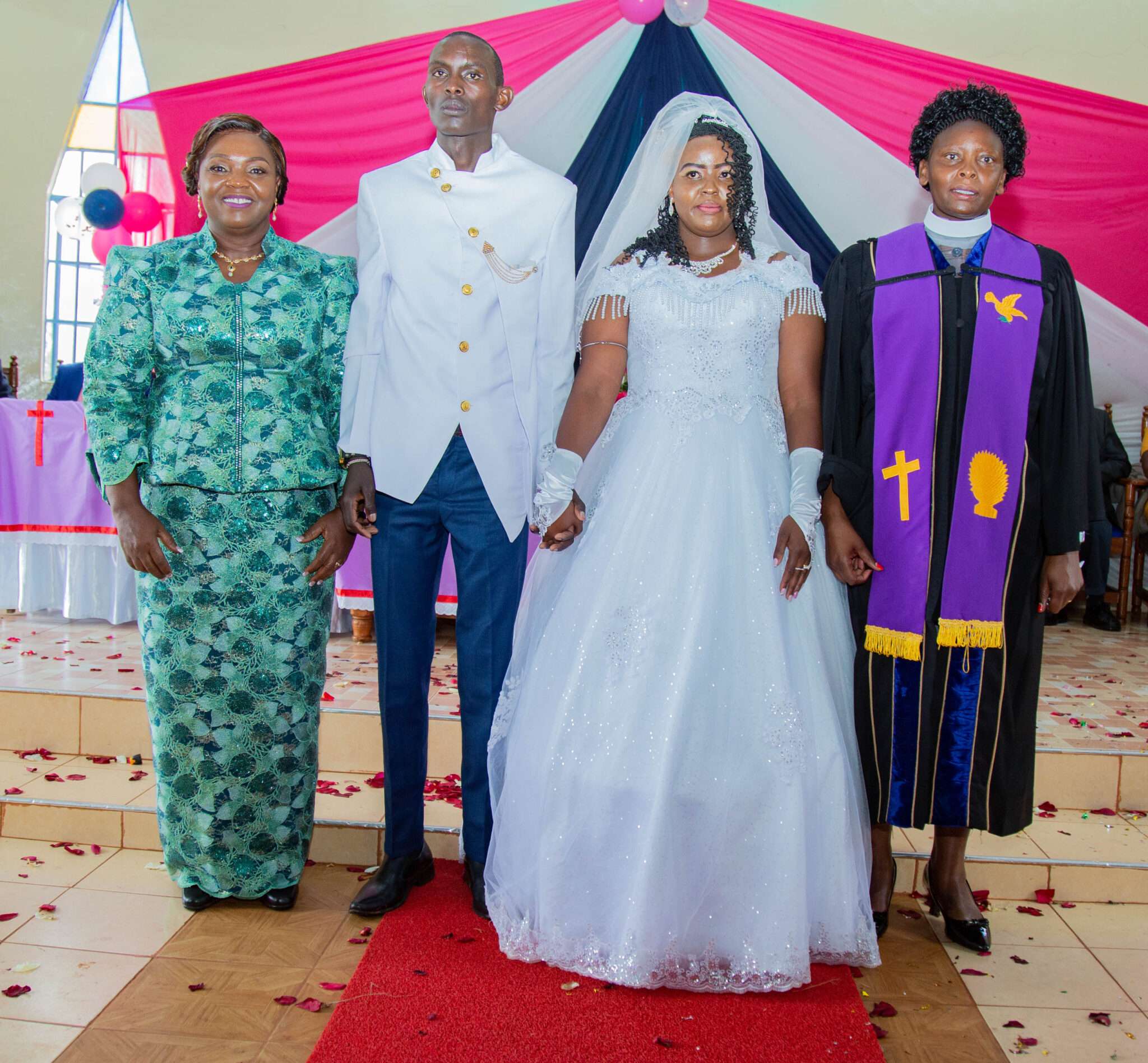 Photos: Dorcas Rigathi attends wedding of reformed addicts