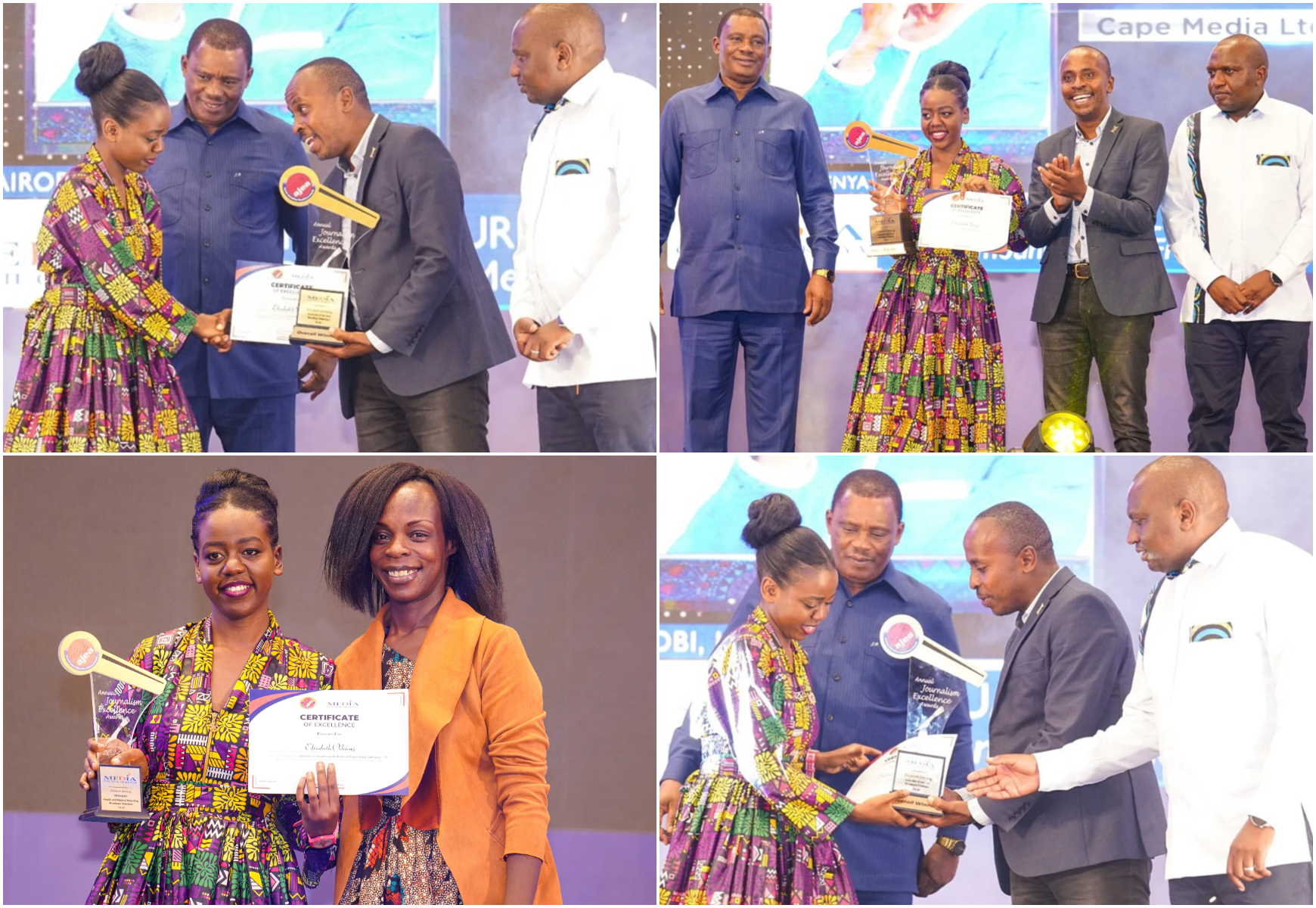 TV47's Elizabeth Atieno Ochieng wins 'Journalist of the Year' award