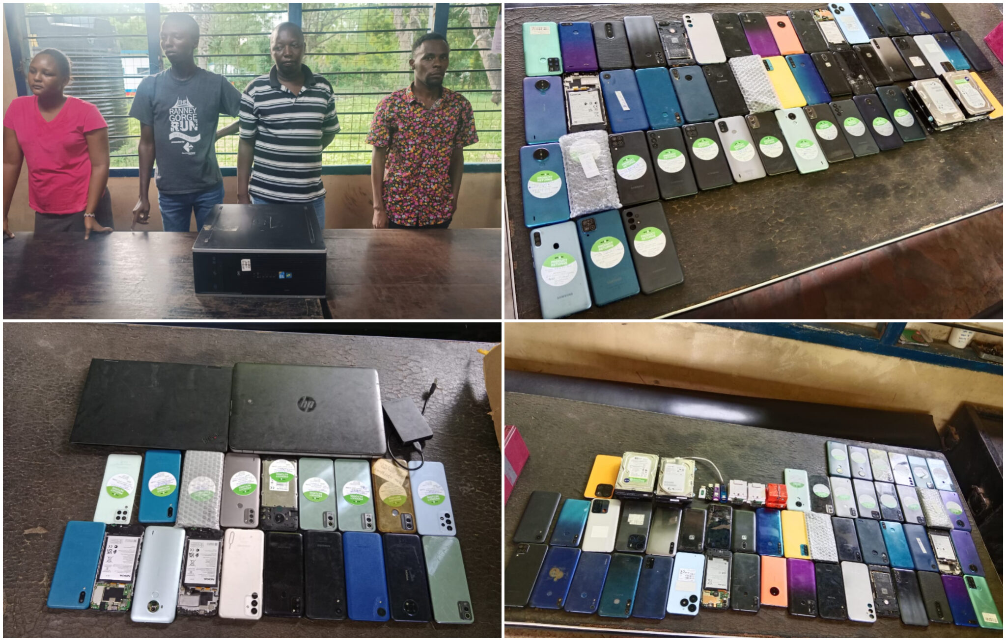 Police arrest 4 suspects of mobile phone stealing, hacking; 76 stolen ...