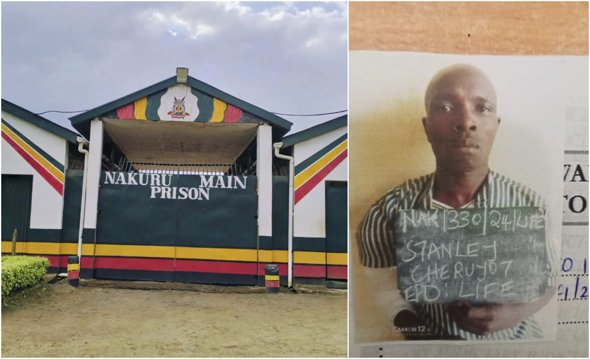 How did prisoner serving life sentence escape from custody at Nakuru ...