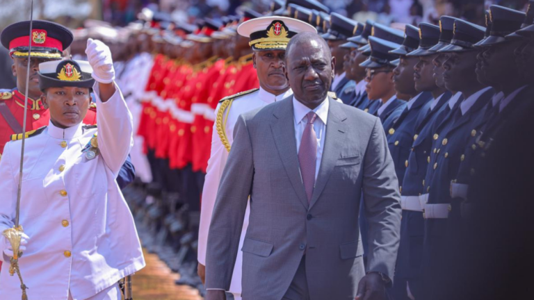 President Ruto leads Kenyans during Mashujaa Day celebrations