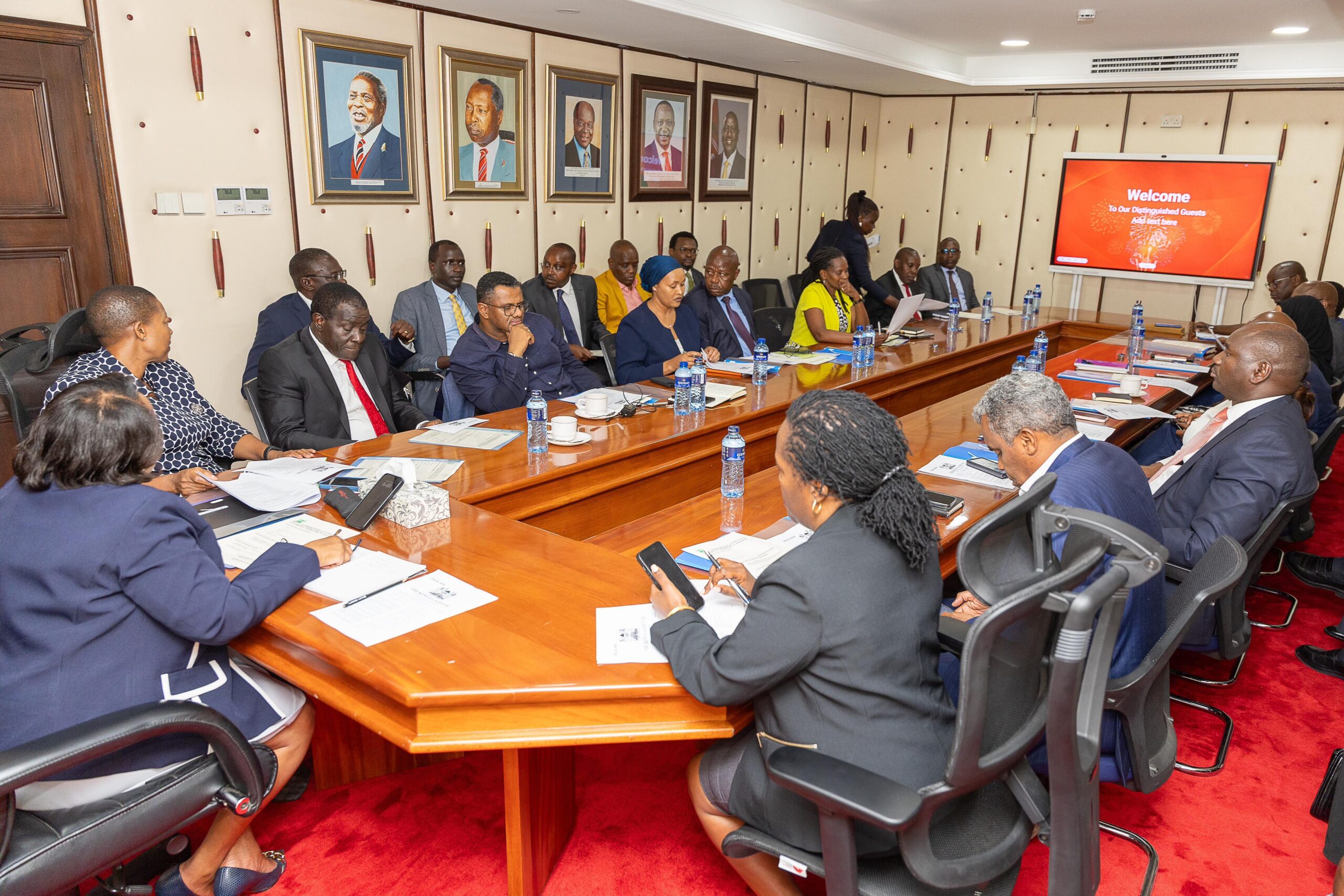 Photos: Assumption of office committee meeting at Harambee House ahead ...