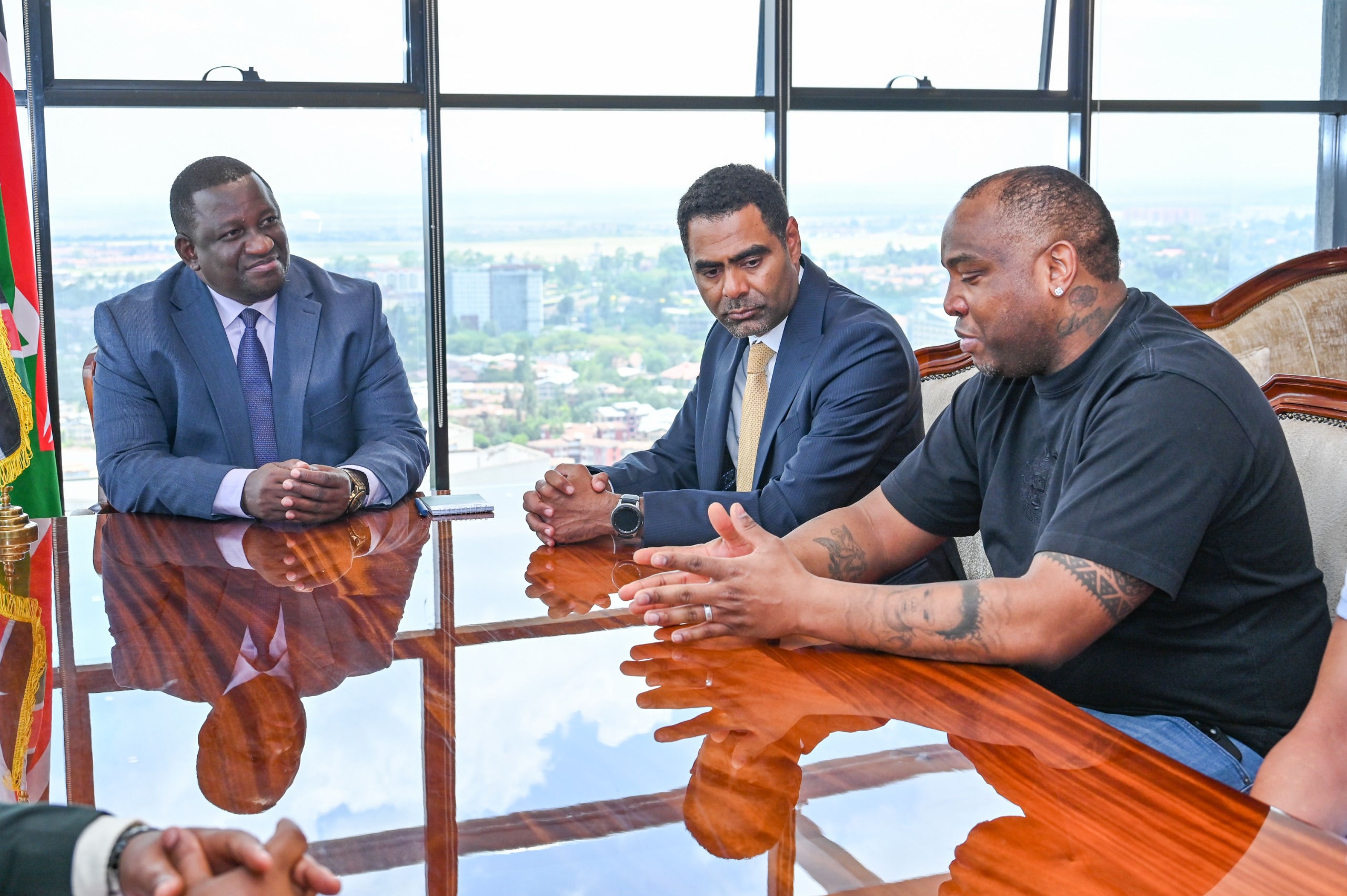 CS Mvurya welcomes Benni McCarthy ,pledges state support - TV47 Digital