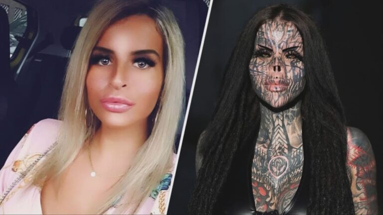 Tattooed all over, nose removed and horns fitted! Woman stuns world ...