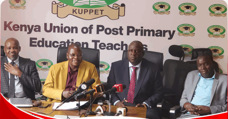 Teachers' strike looms as KUPPET issues 7-day ultimatum to TSC over CBA ...