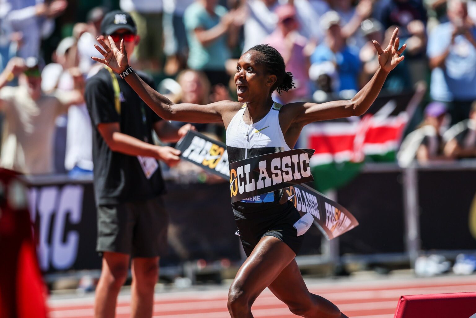 Queen Faith reigns supreme: Kipyegon smashes own 1500m World Record ...