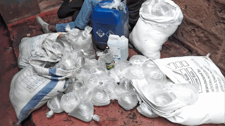 Police destroy over 2,000 litres of chang'aa in Zimmerman, Nairobi
