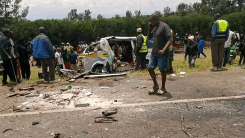 13 people confirmed dead after matatu-trailer crash on Nakuru–Nairobi ...