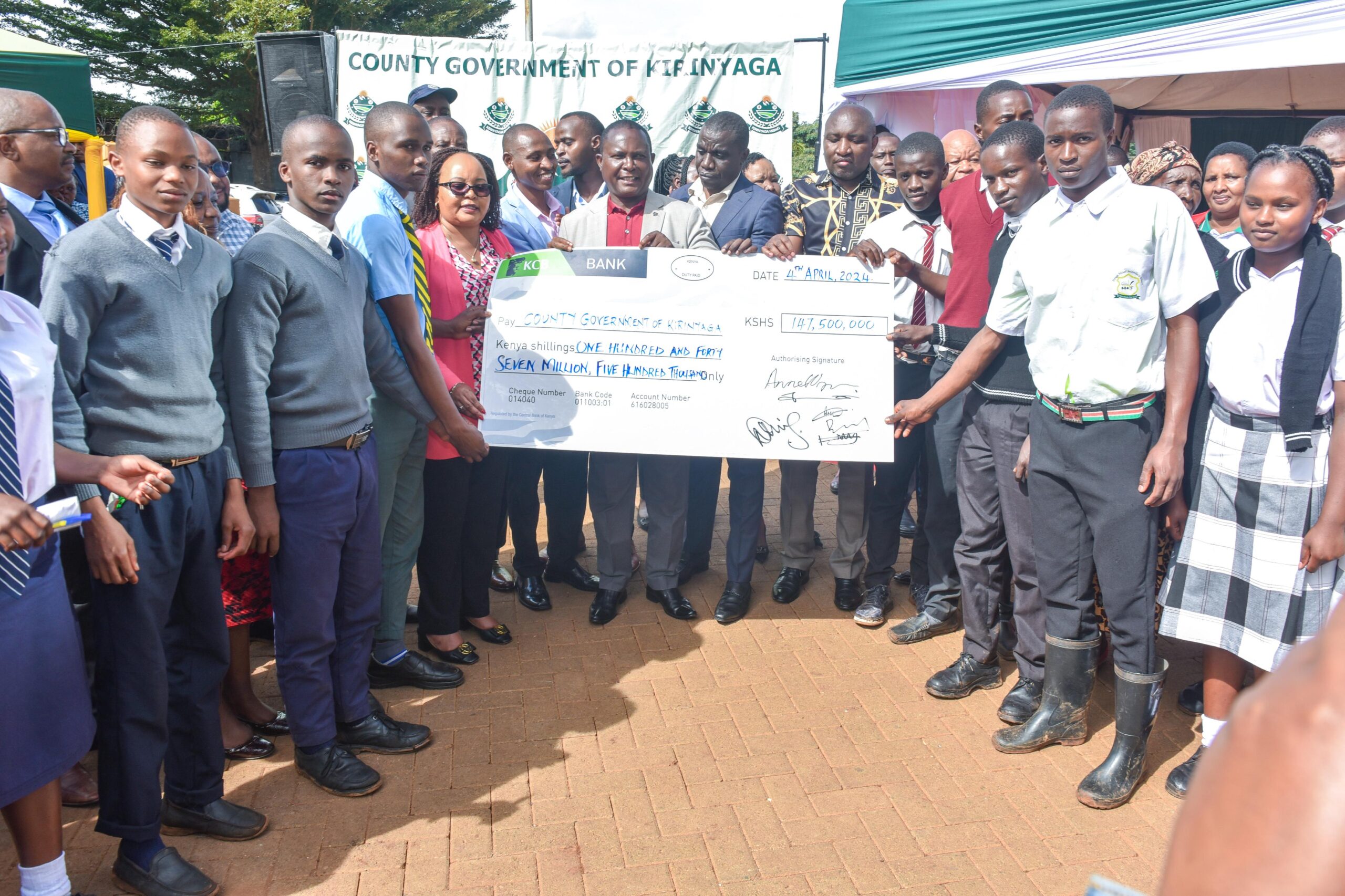 Kirinyaga signs intergovernmental agreement to unlock issuance of bursaries for needy students