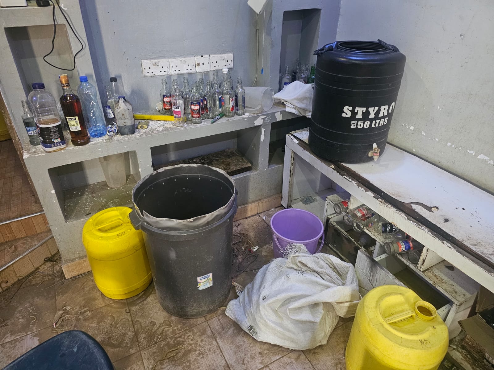 NACADA busts major counterfeit alcohol den in Kenol, seizes 'poison ...